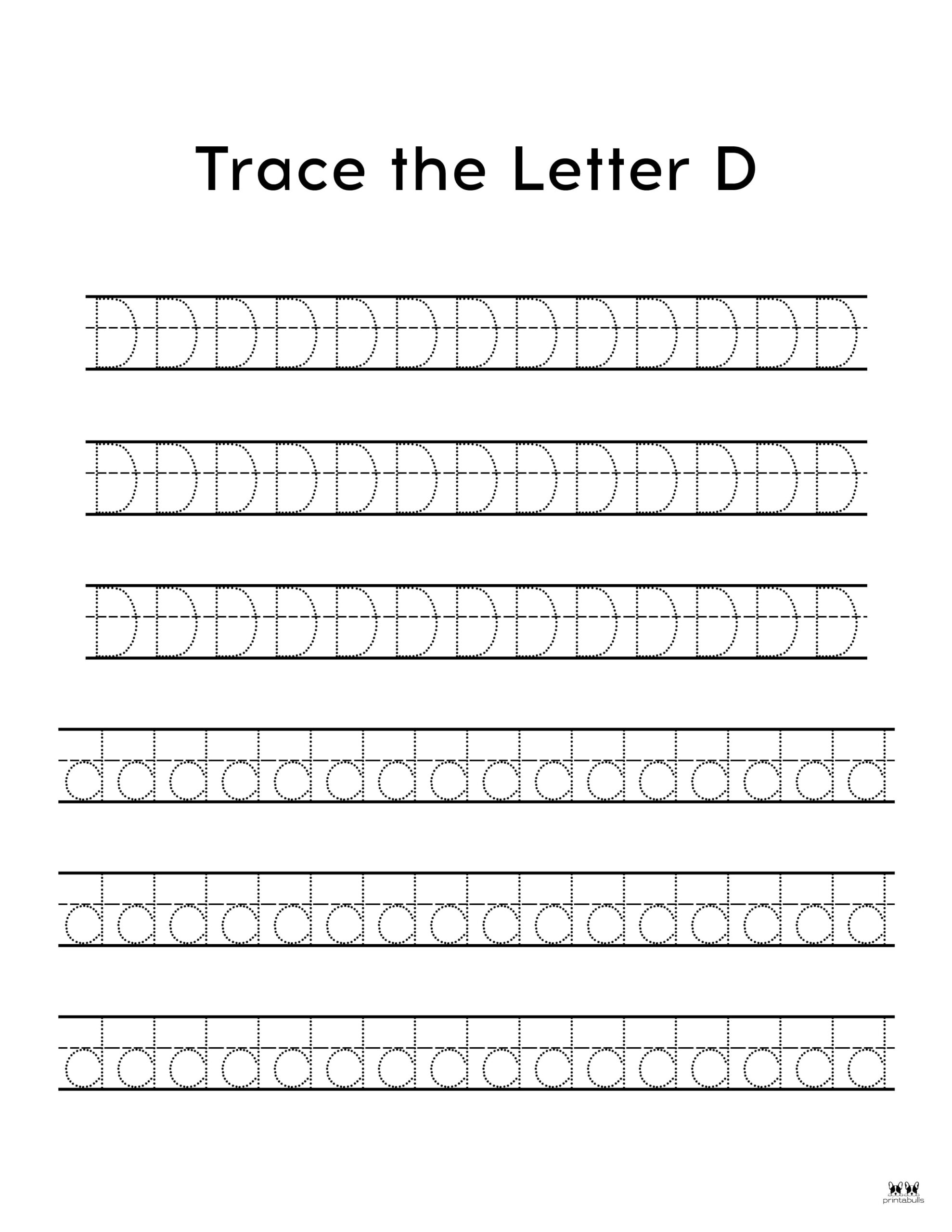 Letter D Worksheets - 50 FREE Printables | Printabulls