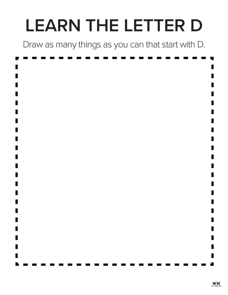 Letter D Worksheets - 50 FREE Printables | Printabulls