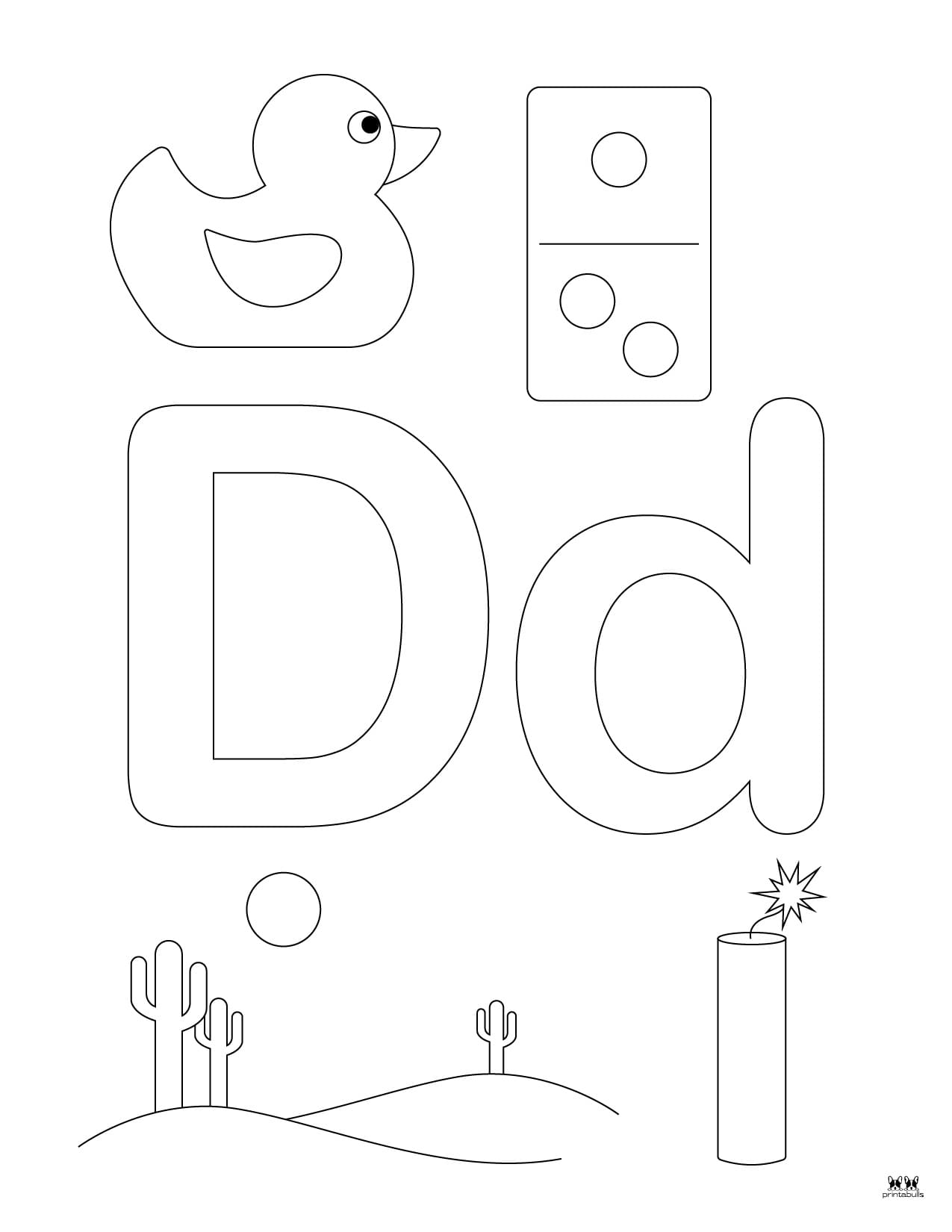 Letter D Worksheets - 50 FREE Printables | Printabulls