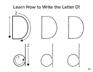 Letter D Worksheets - 50 FREE Printables | Printabulls