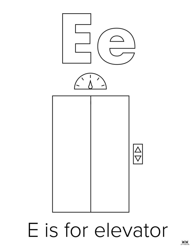 Letter E Worksheets - 50 FREE Printables | Printabulls