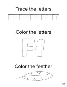 Letter F Worksheets - 50 FREE Printables | Printabulls
