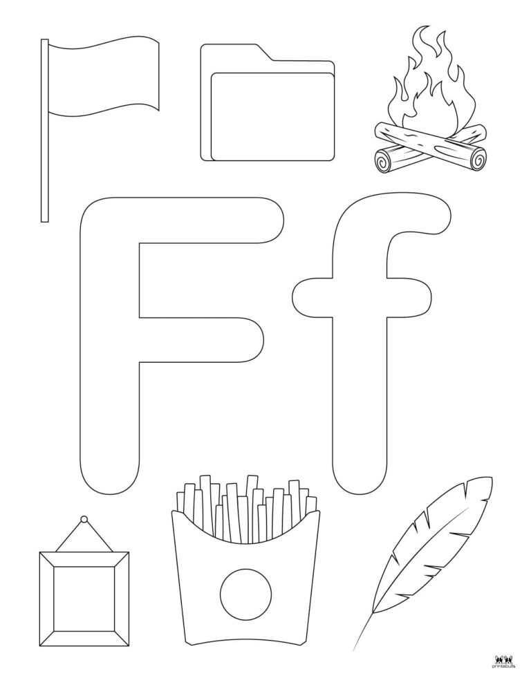 Letter F Worksheets - 50 FREE Printables | Printabulls