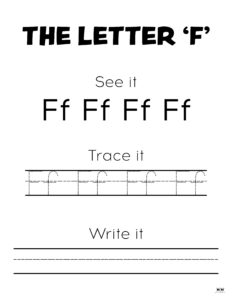 Letter F Worksheets - 50 FREE Printables | Printabulls