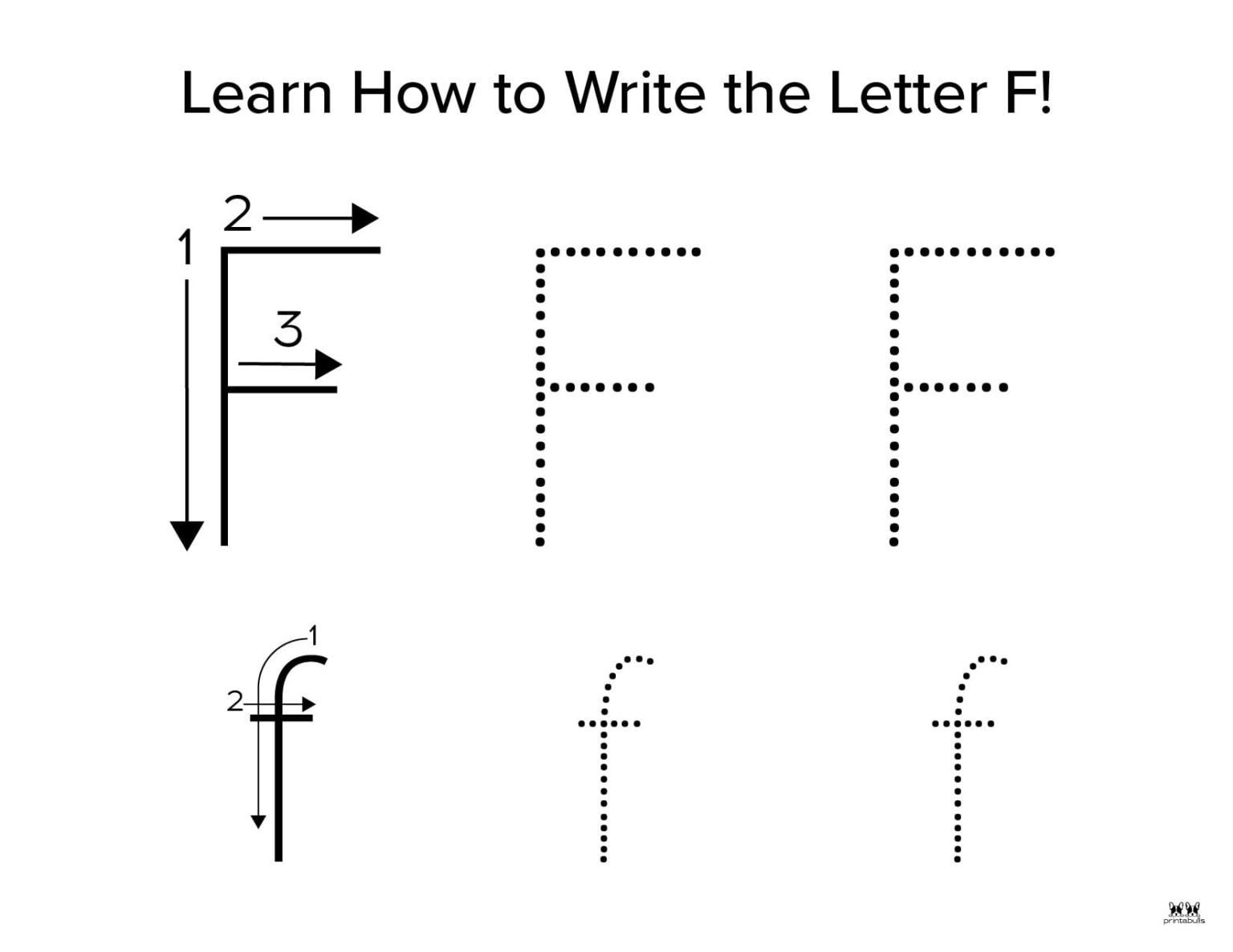 Letter F Worksheets - 50 FREE Printables | Printabulls