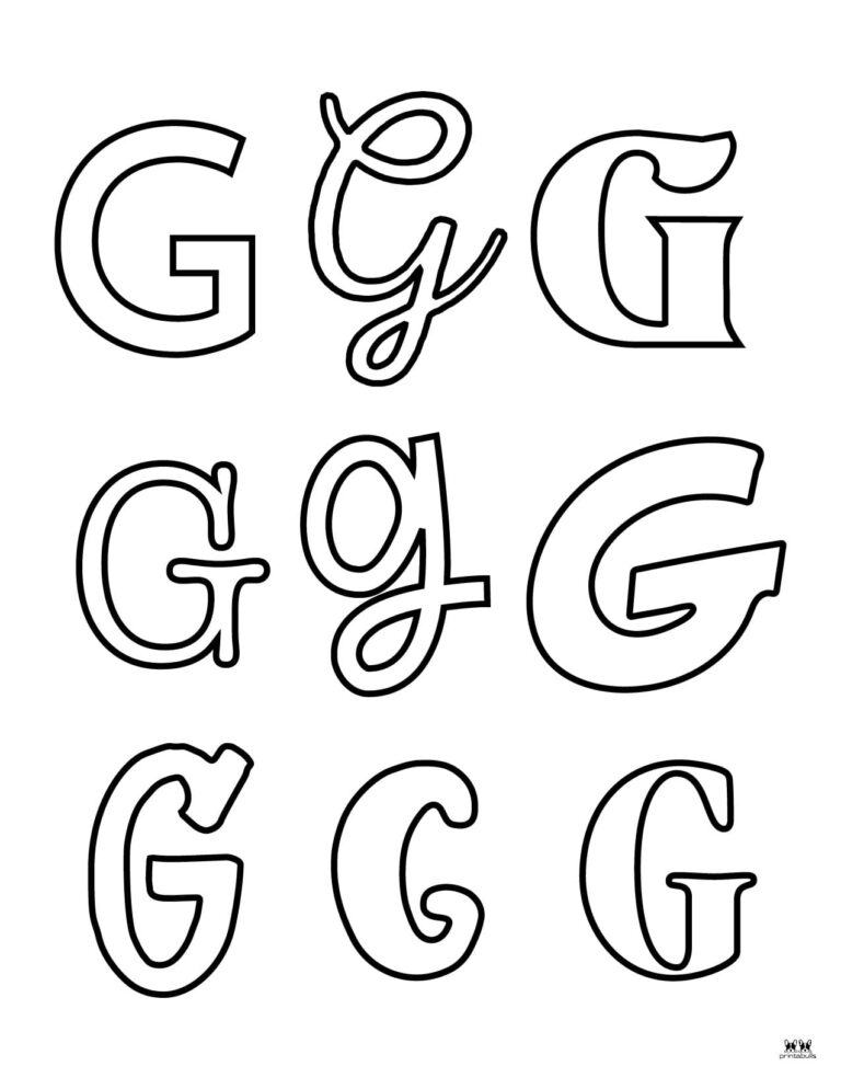 Letter G Worksheets - 50 FREE Printables | Printabulls