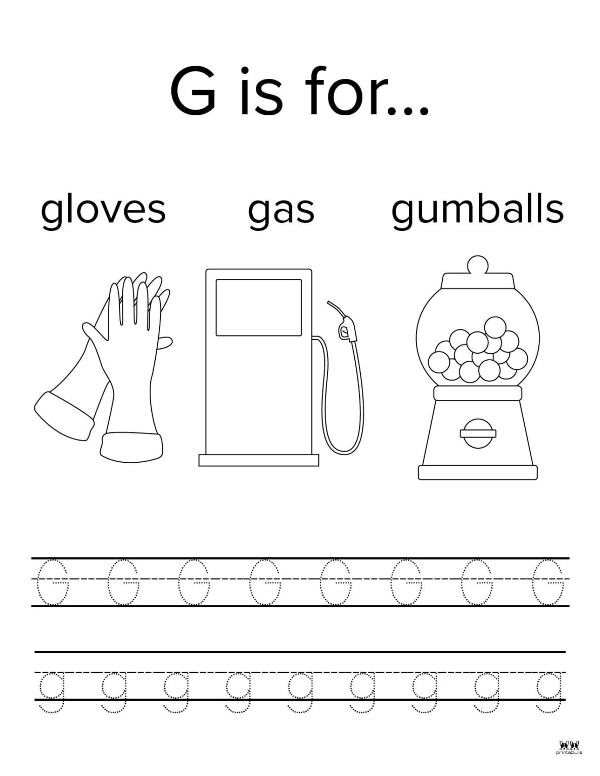 Letter G Worksheets - 50 FREE Printables | Printabulls