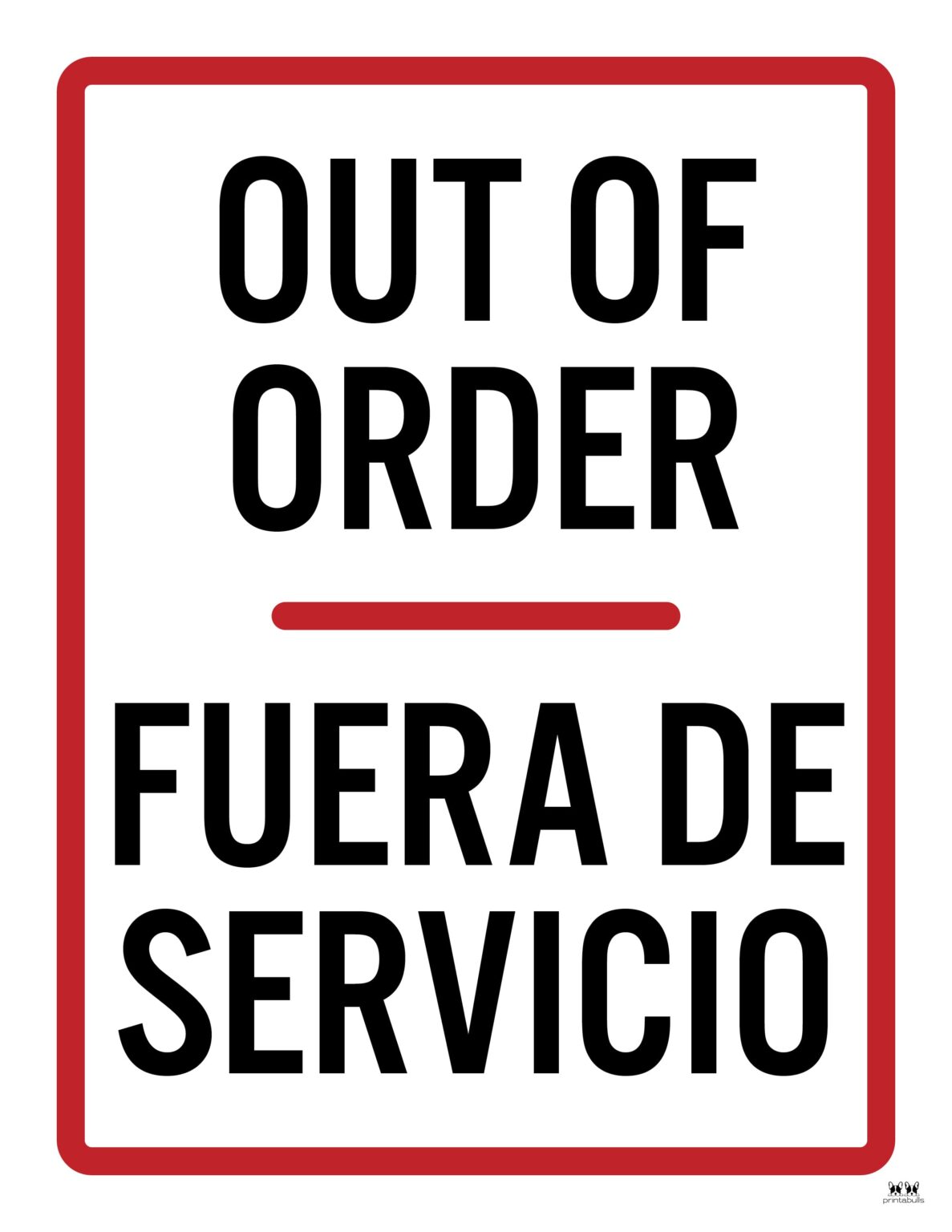 Out Of Order Signs - 25 FREE Printable Signs | Printabulls
