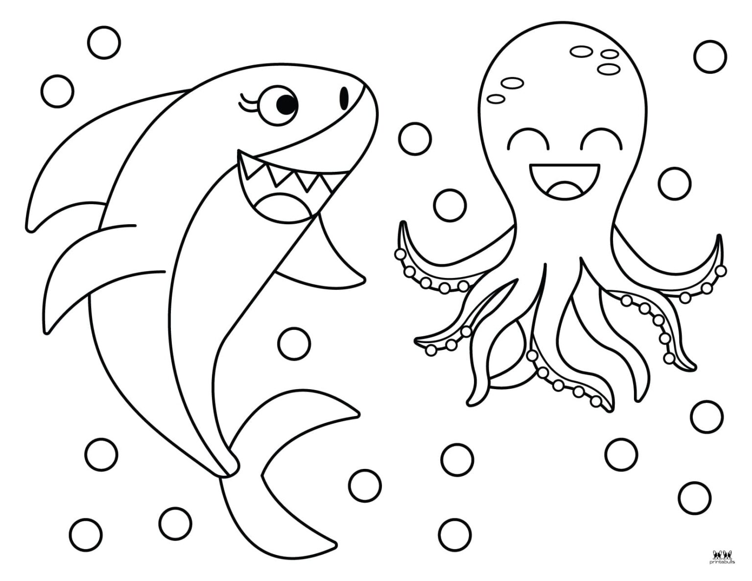 Shark Coloring Pages - 25 FREE Pages | Printabulls