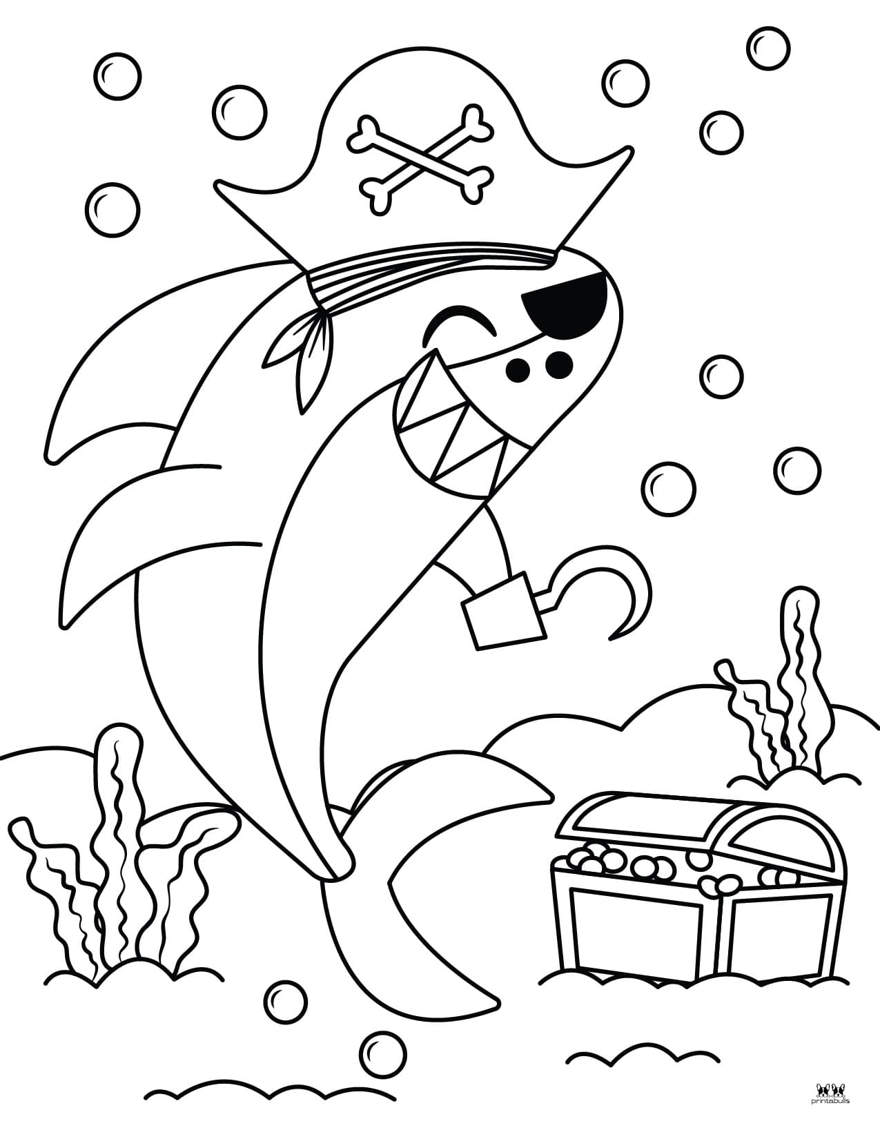 Shark Coloring Pages - 25 FREE Pages | Printabulls