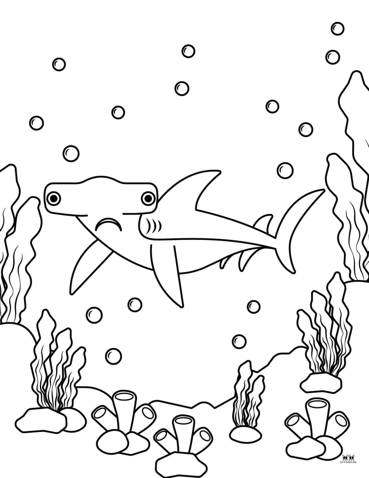 Shark Coloring Pages - 25 FREE Pages | Printabulls