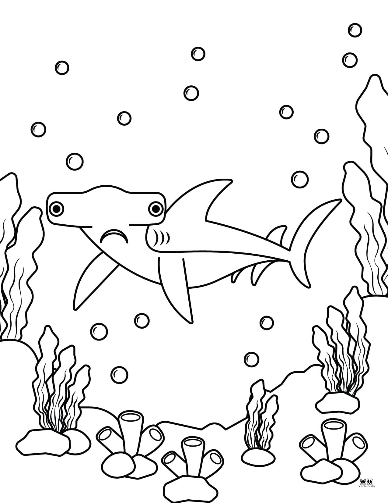 Shark Coloring Pages - 25 FREE Pages | Printabulls