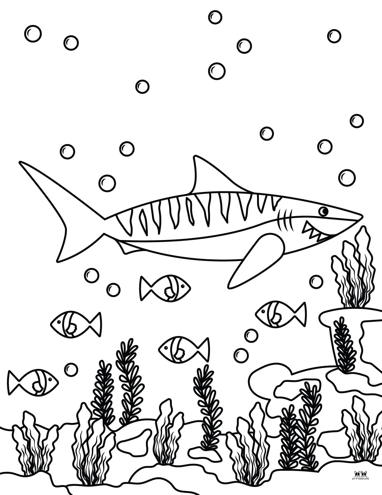Shark Coloring Pages - 25 FREE Pages | Printabulls