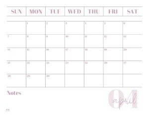 April 2024 Calendars - 50 FREE Printables | Printabulls