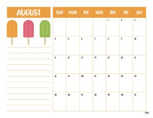August 2024 Calendars - 50 FREE Printables | Printabulls