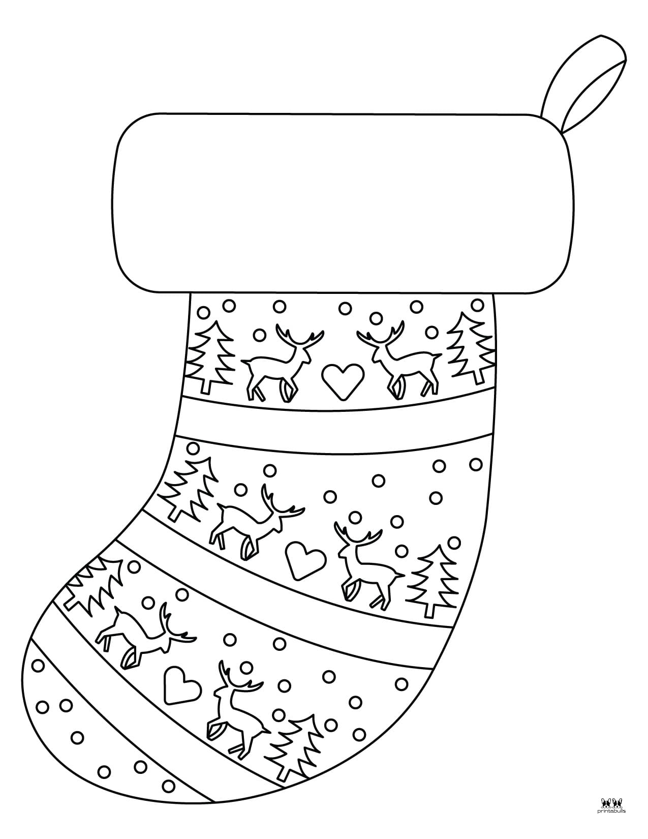 Christmas Stocking Coloring Pages - 27 FREE Pages | Printabulls