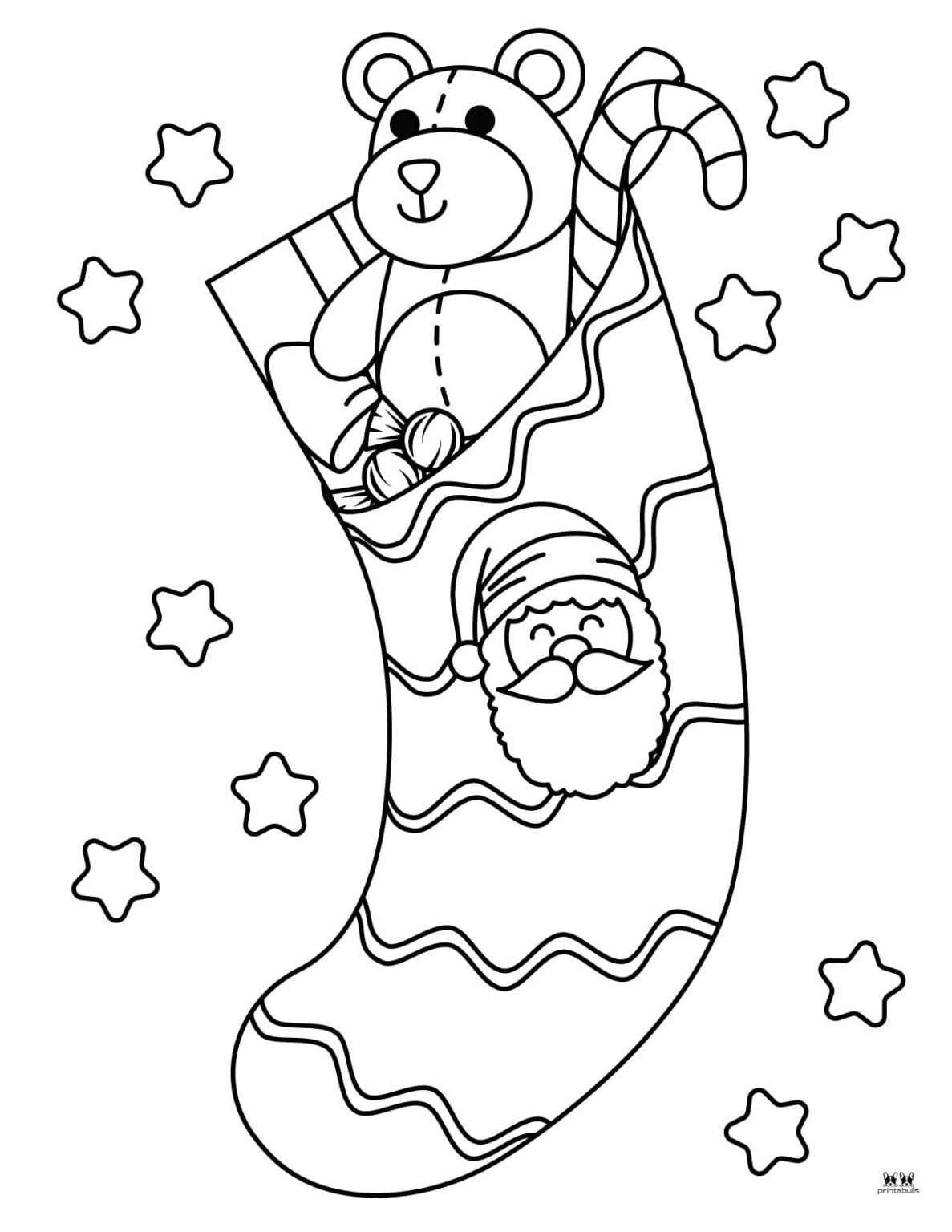 Christmas Stocking Coloring Pages - 27 FREE Pages | Printabulls