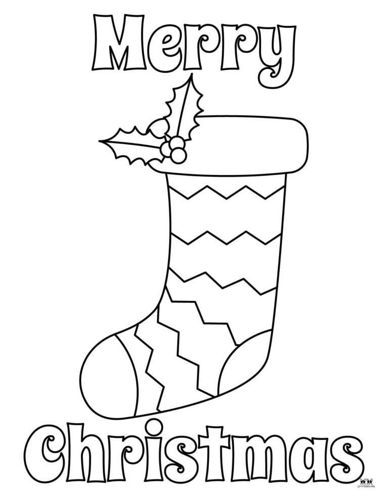 Christmas Stocking Coloring Pages - 27 FREE Pages | Printabulls
