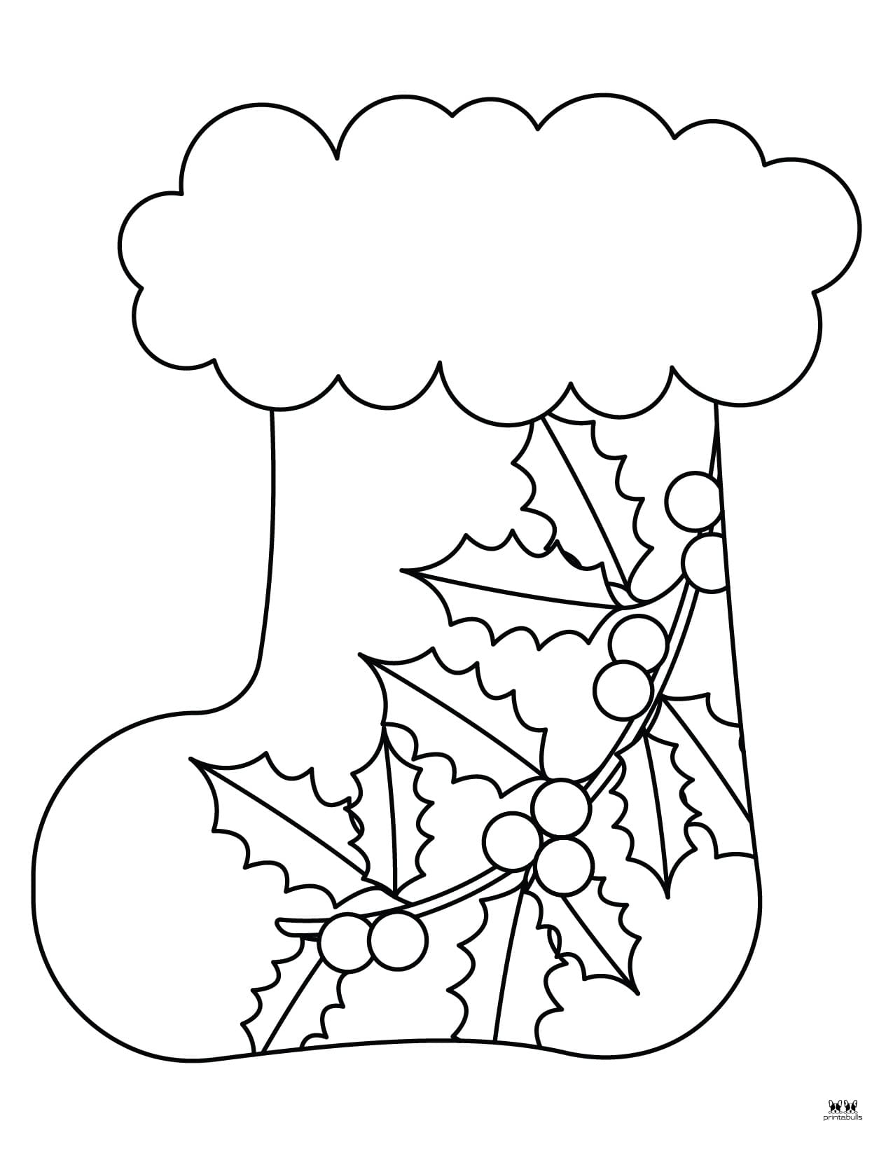 Christmas Stocking Coloring Pages - 27 FREE Pages - PrintaBulk