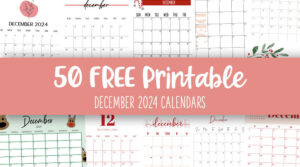 December 2024 Calendars - 50 FREE Printables | Printabulls