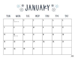 January 2024 Calendars - 50 FREE Printables | Printabulls