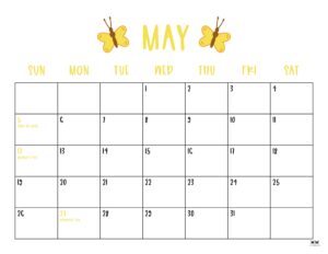 May 2024 Calendars - 50 FREE Printables | Printabulls