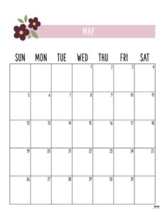 May 2024 Calendars - 50 FREE Printables | Printabulls