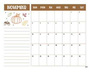 November 2024 Calendars - 50 FREE Printables | Printabulls