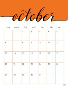 October 2024 Calendars - 50 FREE Printables | Printabulls