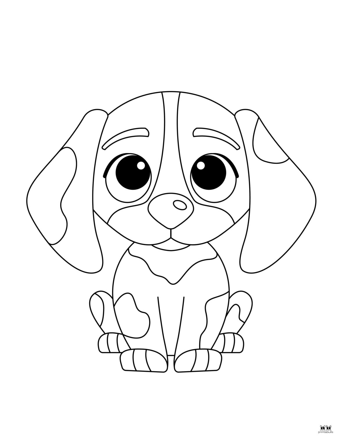Puppy Coloring Pages - 25 FREE Printables - PrintaBulk