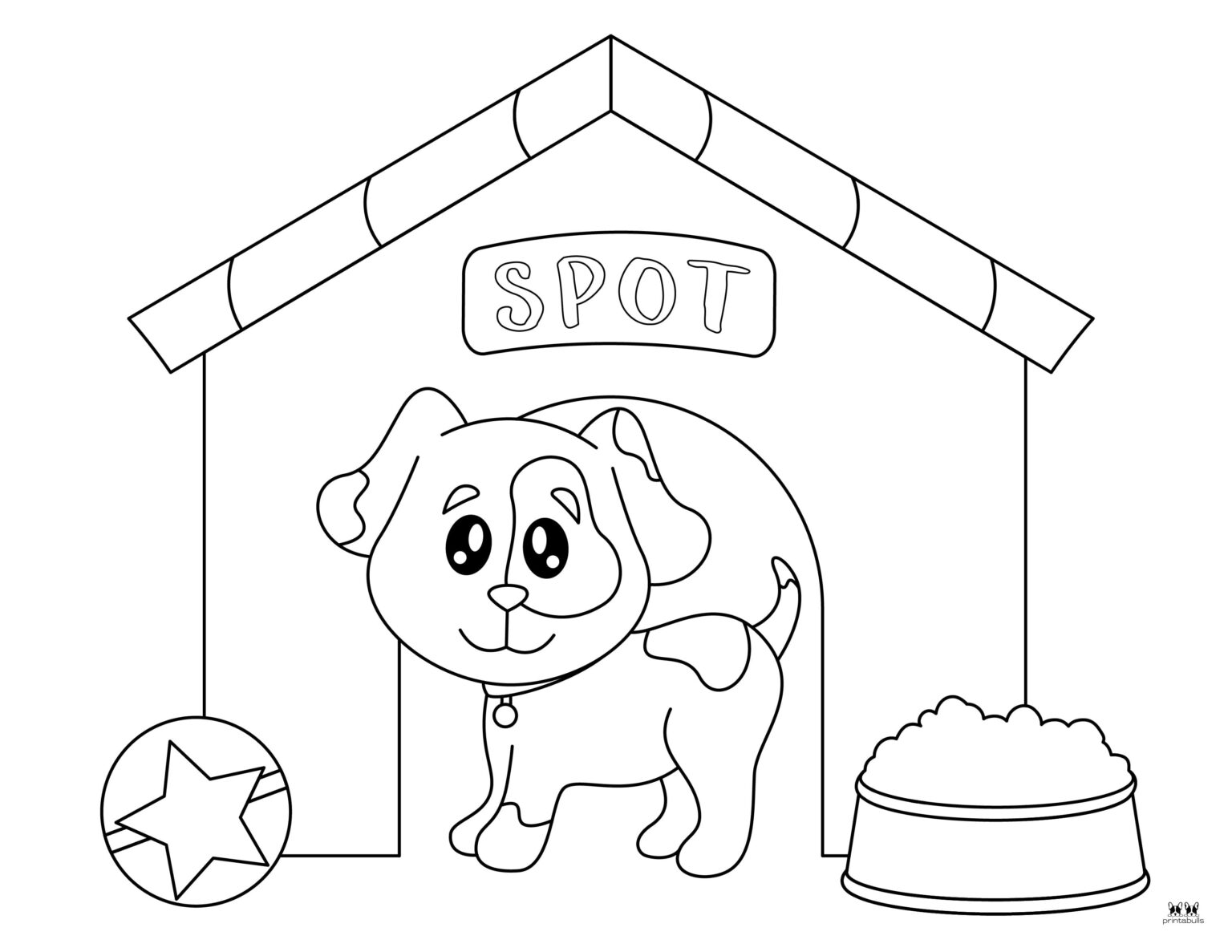 Puppy Coloring Pages - 25 FREE Printables | Printabulls