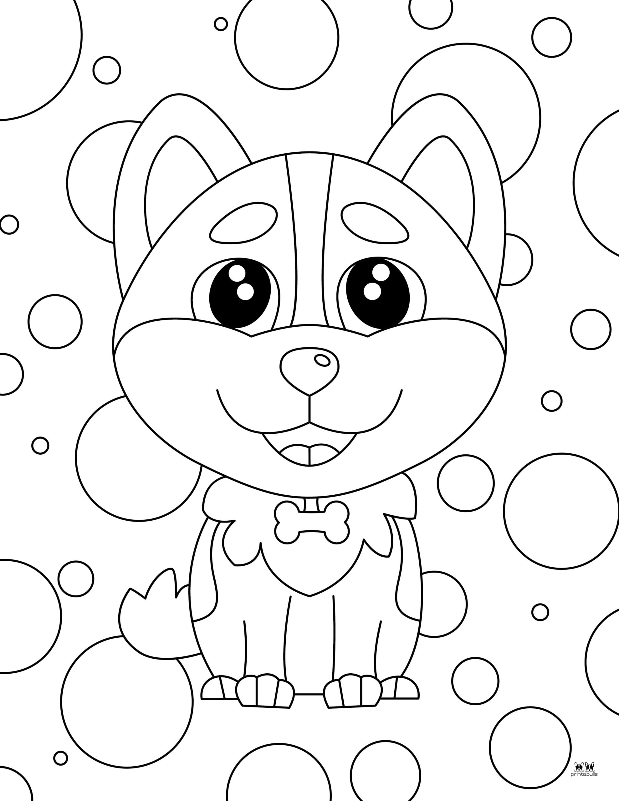 Puppy Coloring Pages - 25 FREE Printables | Printabulls