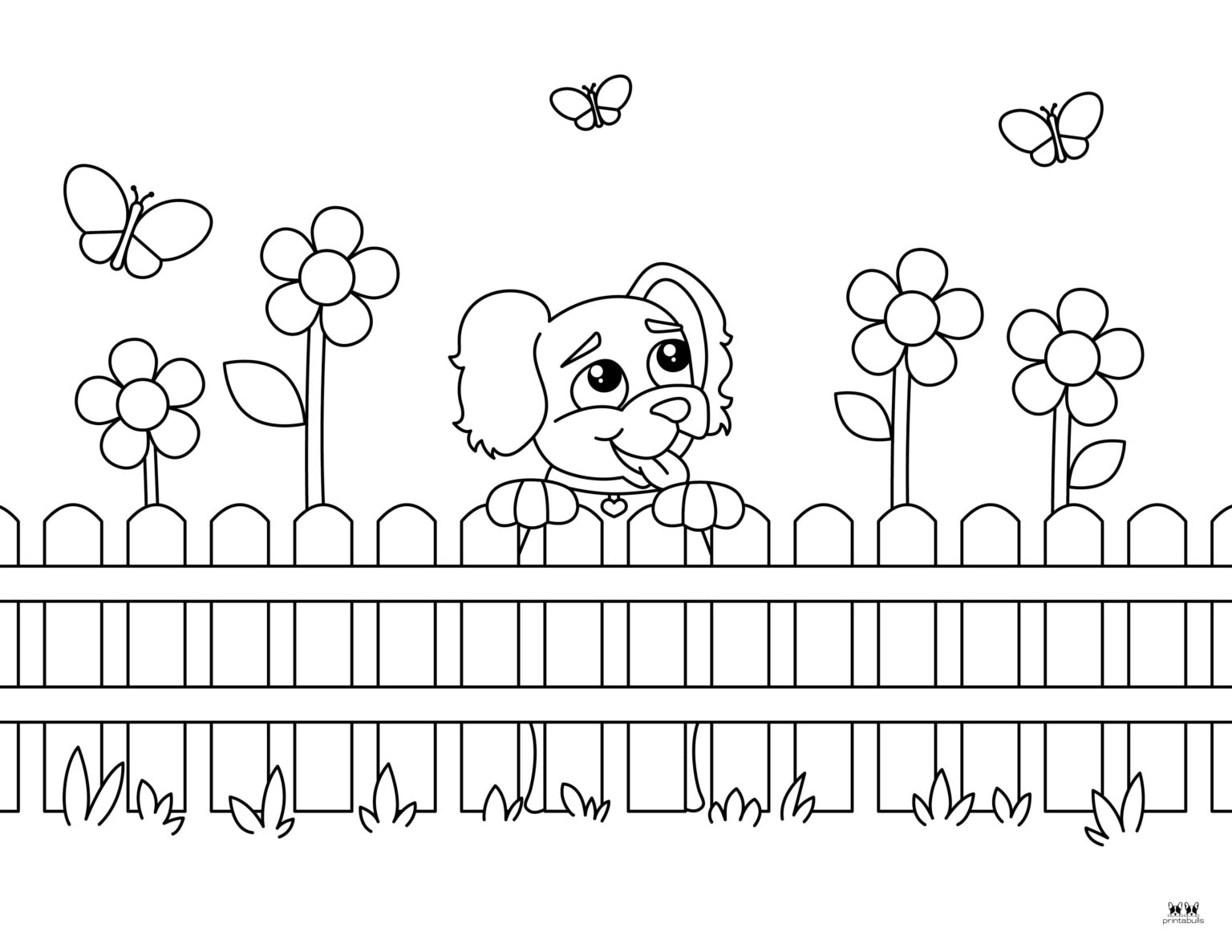 Puppy Coloring Pages - 25 FREE Printables | Printabulls