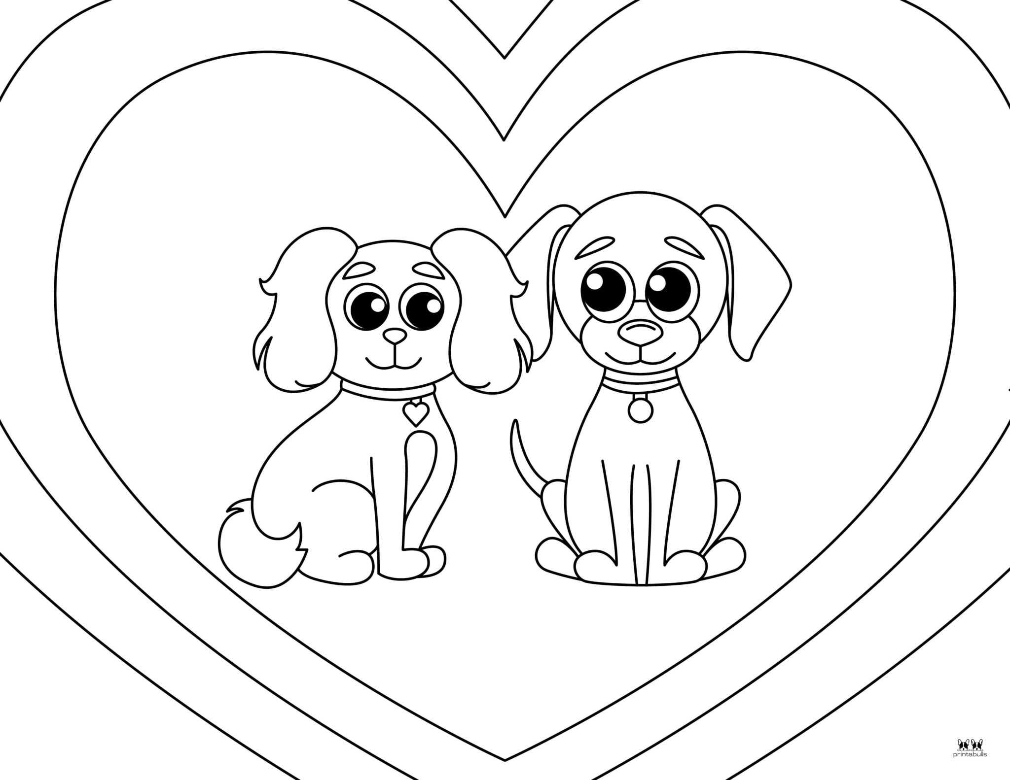 Puppy Coloring Pages - 25 FREE Printables | Printabulls