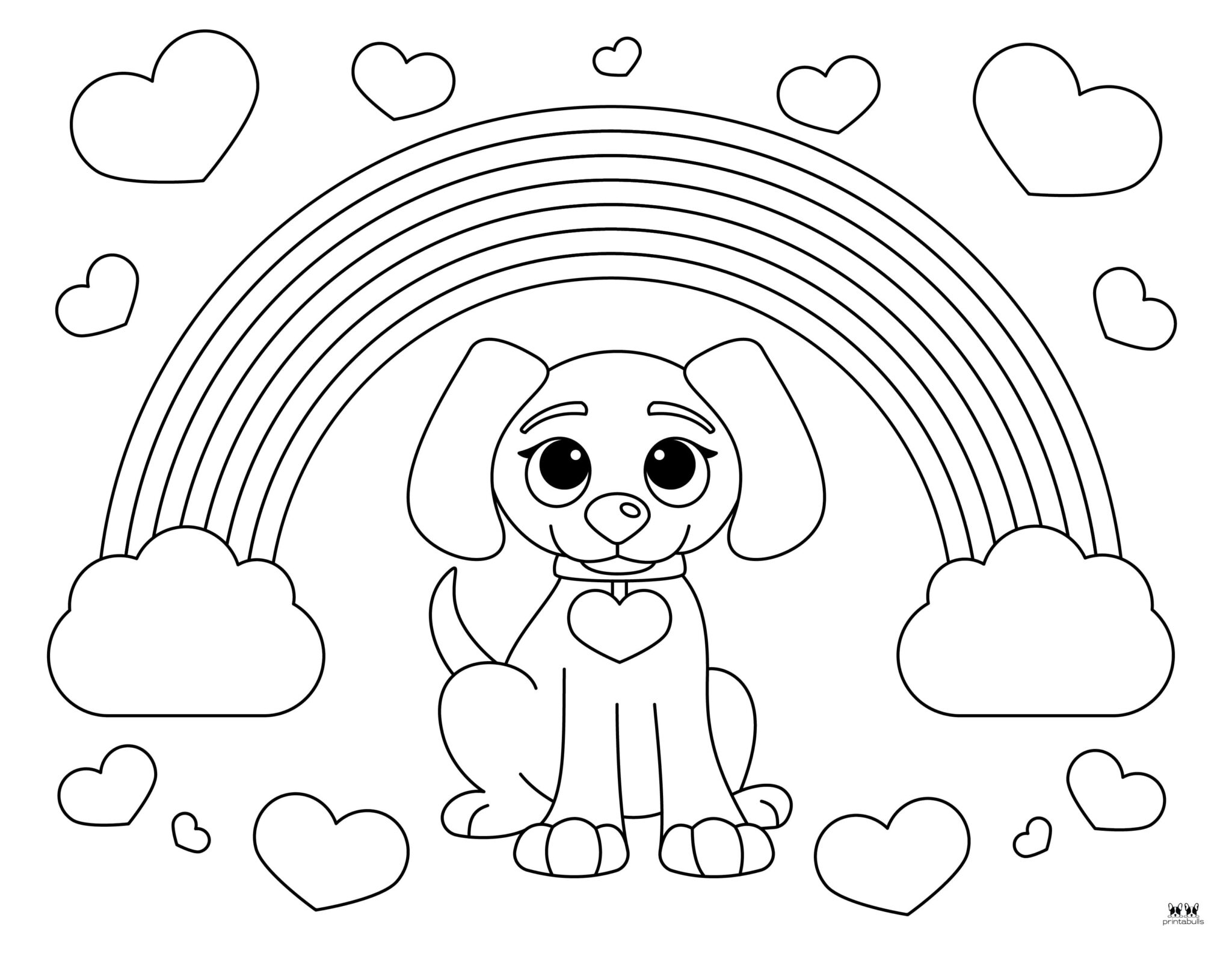 Puppy Coloring Pages - 25 FREE Printables | Printabulls