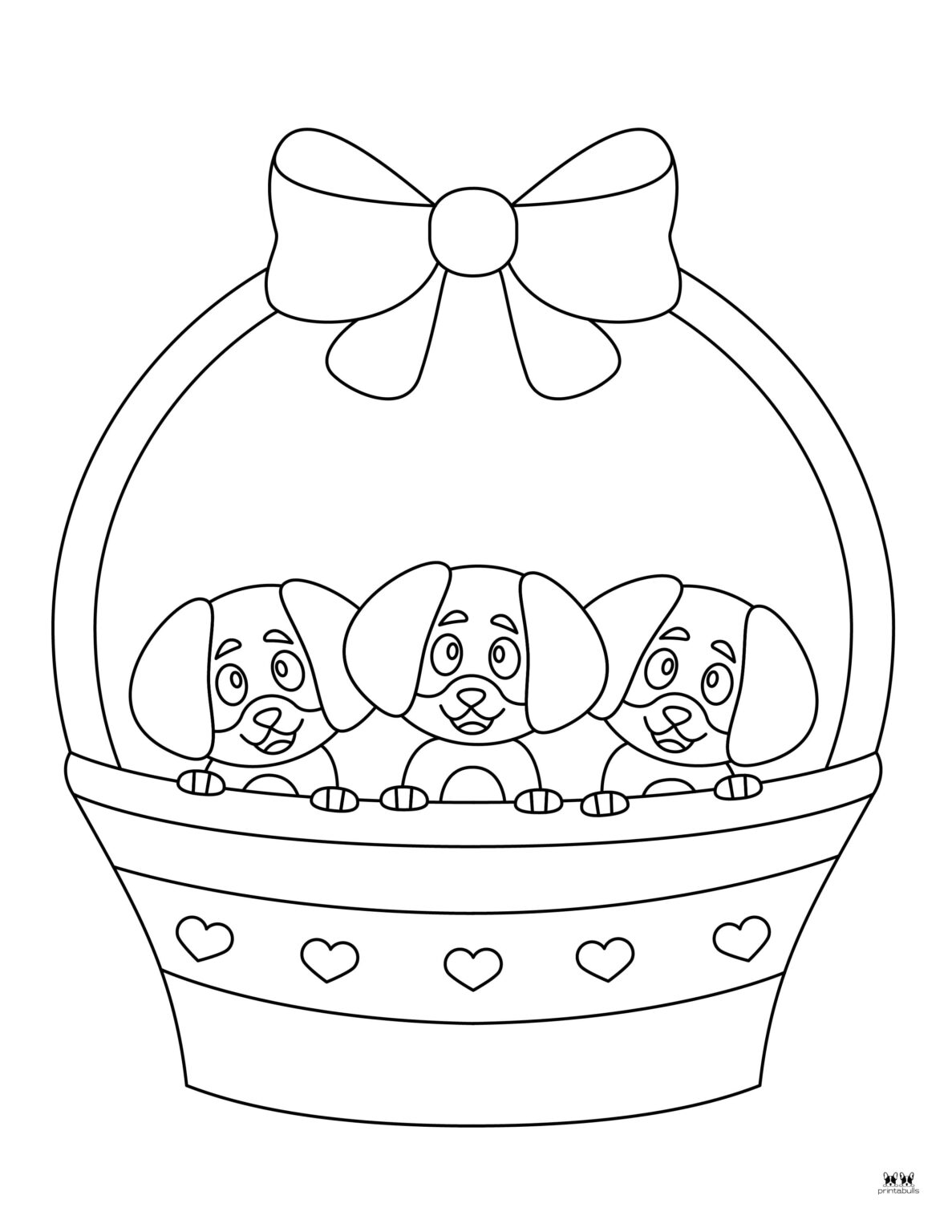 Puppy Coloring Pages - 25 FREE Printables | Printabulls