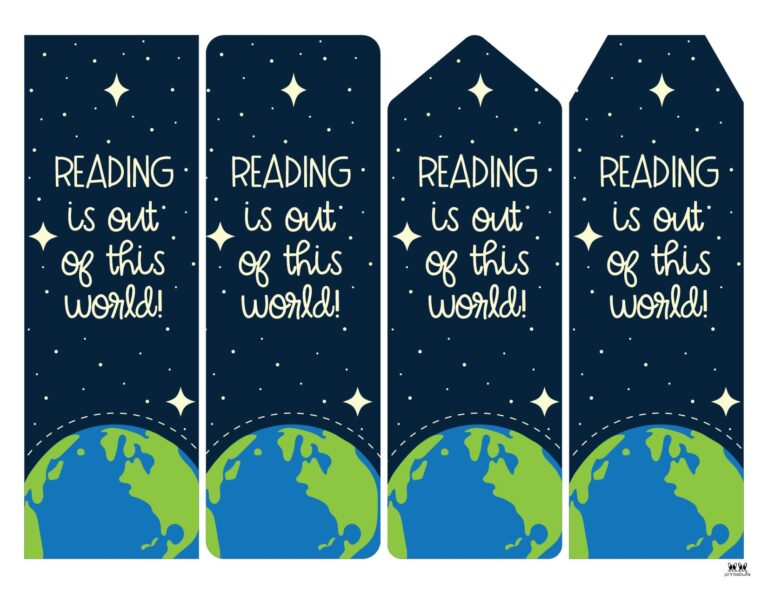 Printable Bookmarks - 500+ FREE Bookmarks | Printabulls