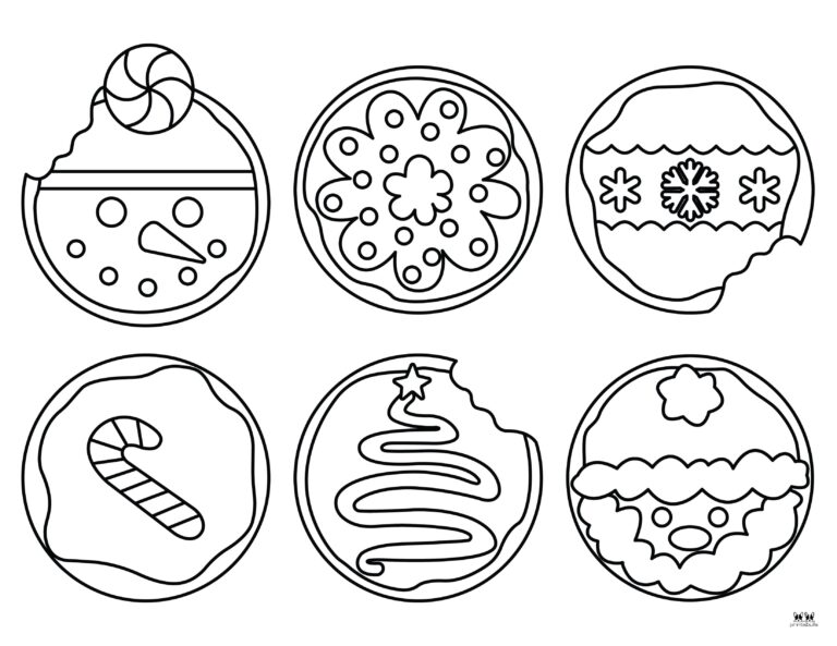 Christmas Cookies Coloring Pages - 25 FREE Pages | Printabulls