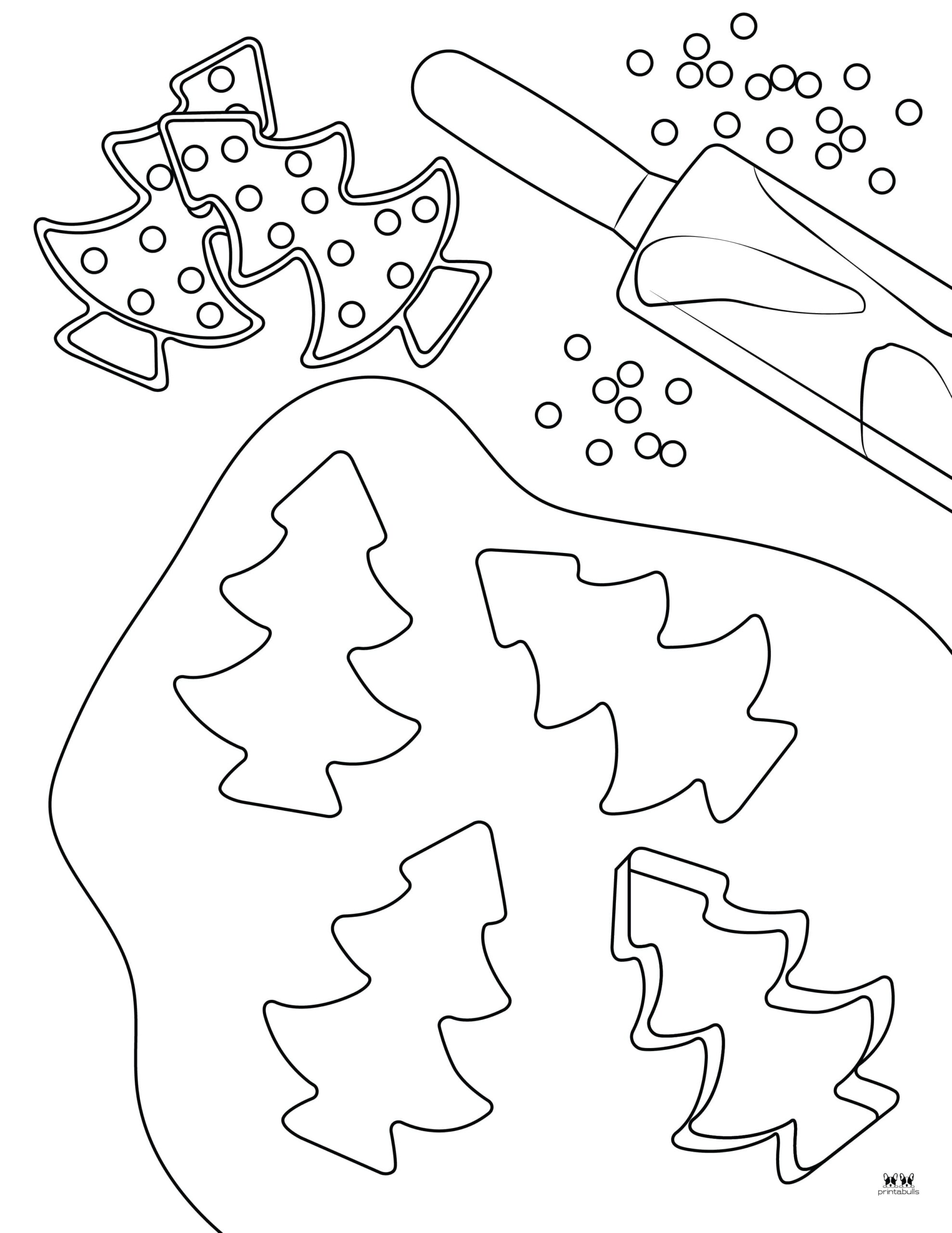 Christmas Cookies Coloring Pages - 25 FREE Pages | Printabulls