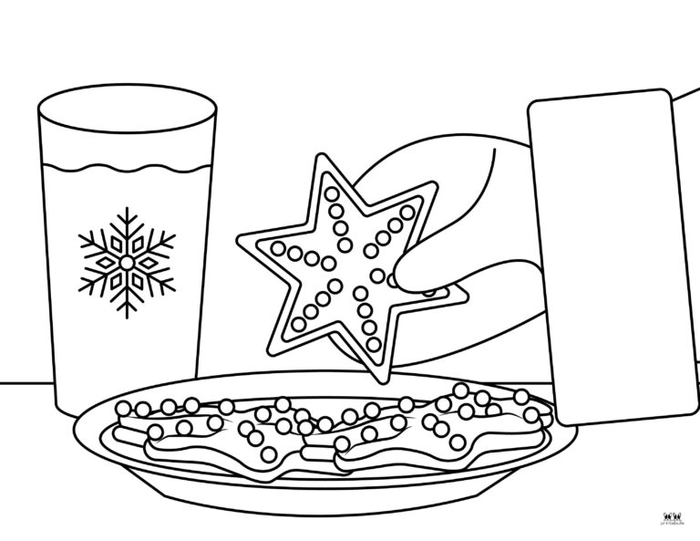 Christmas Cookies Coloring Pages - 25 FREE Pages | Printabulls