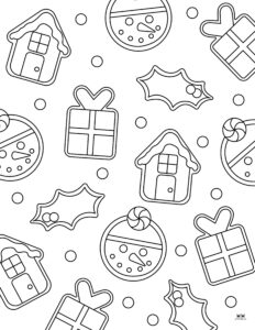 Christmas Cookies Coloring Pages - 25 FREE Pages | Printabulls
