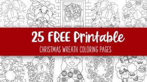 Christmas Wreath Coloring Pages - 25 FREE Pages | Printabulls