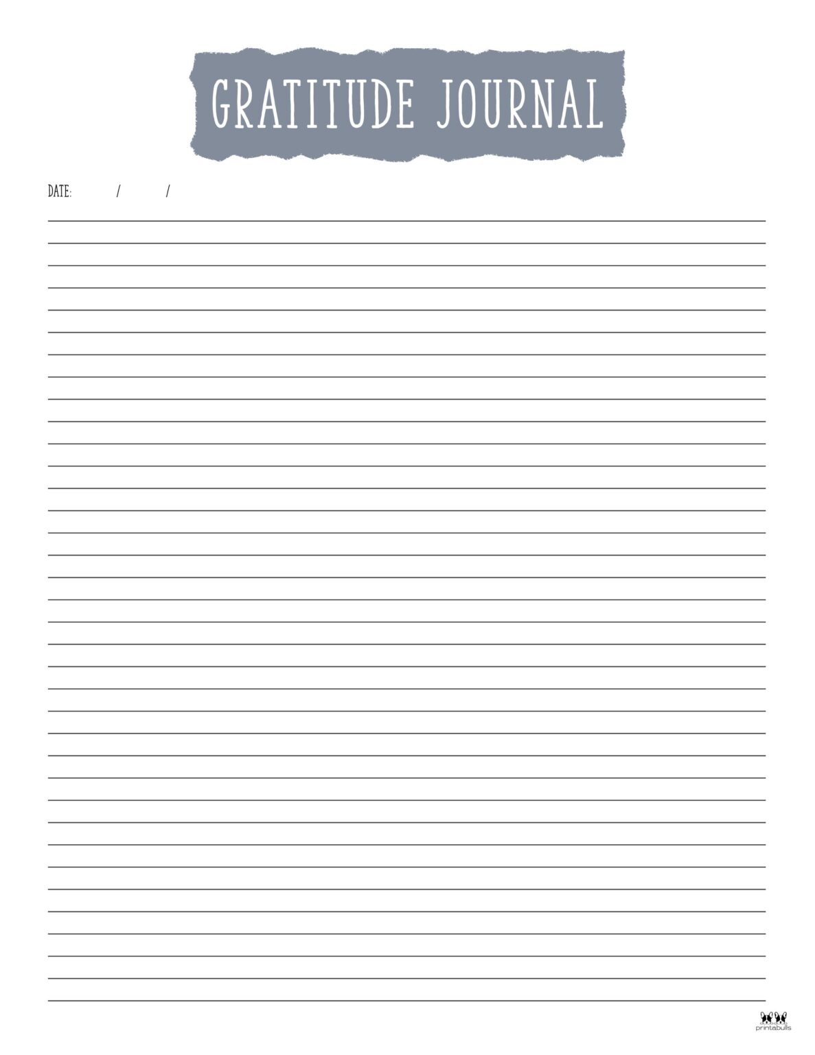 Gratitude Journal Templates - 23 FREE Printables | Printabulls