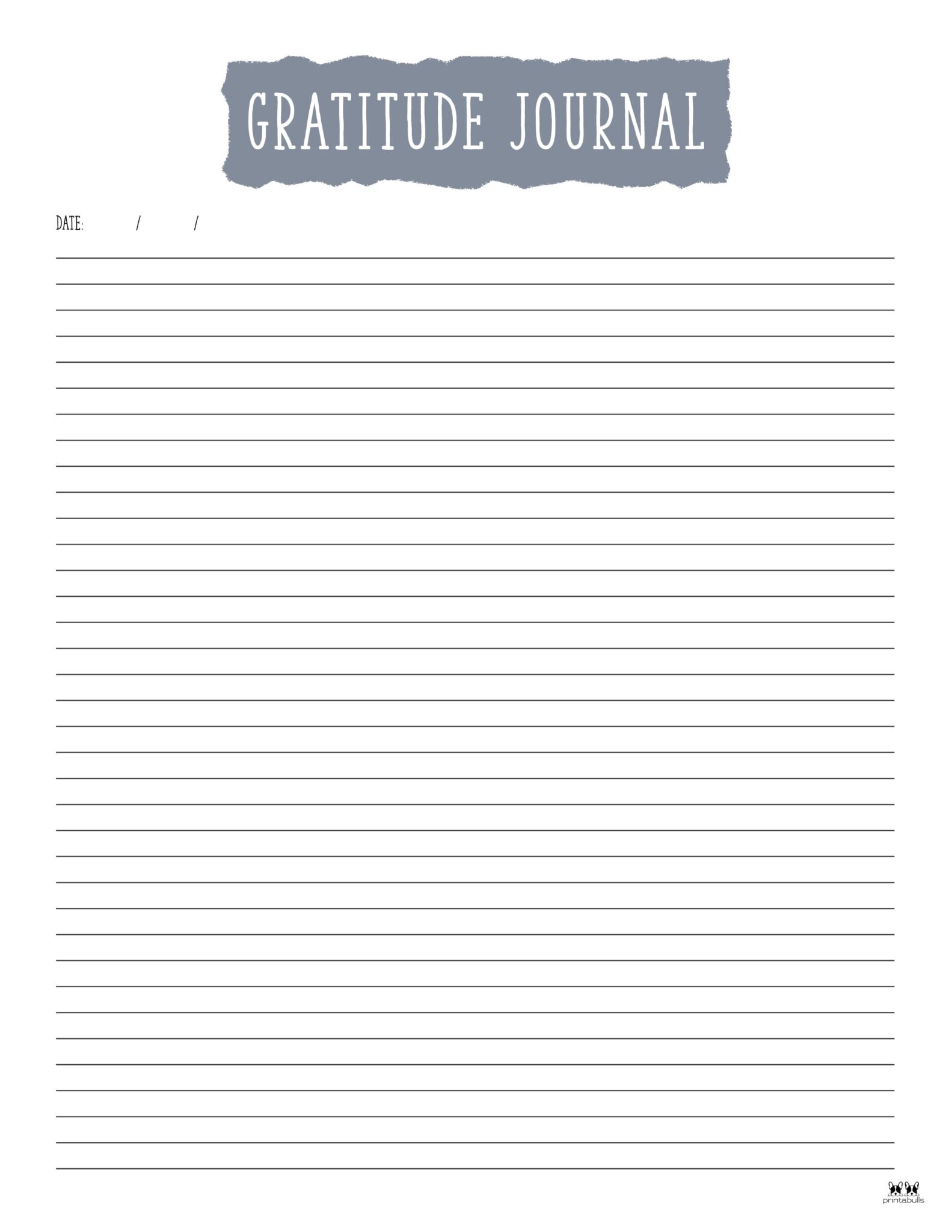 Gratitude Journal Templates - 18 FREE Printables | Printabulls