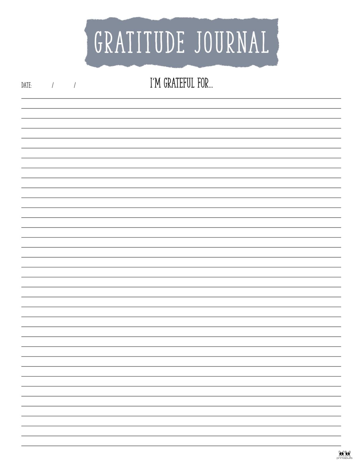 Gratitude Journal Templates - 23 FREE Printables | Printabulls