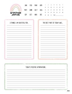 Gratitude Journal Templates - 18 FREE Printables | Printabulls