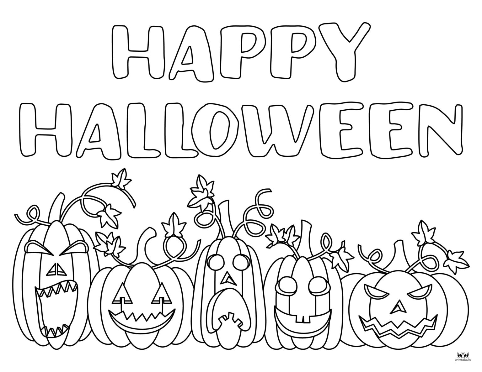 Happy Halloween coloring pages - 28 FREE coloring pages - PrintaBulk
