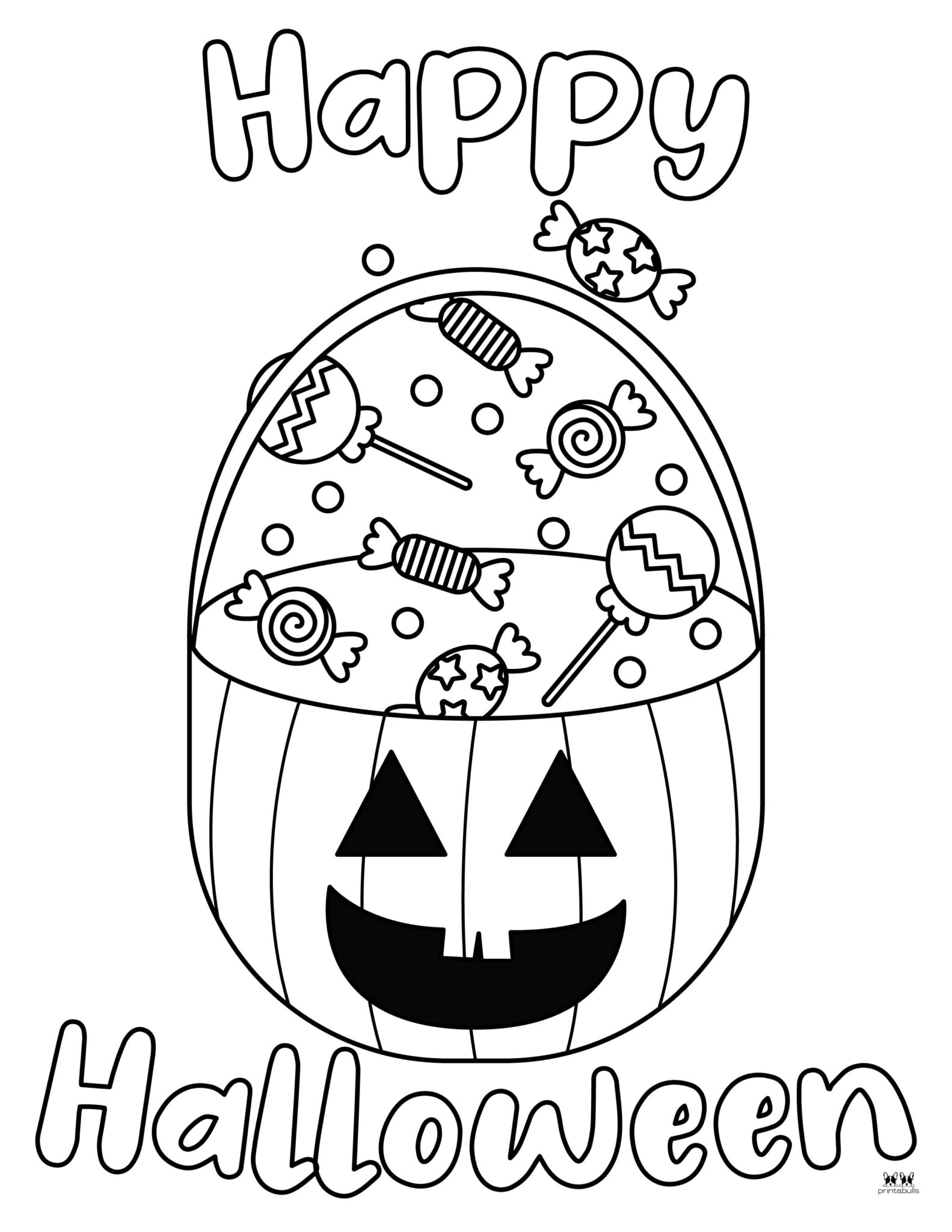 Happy Halloween Coloring Pages - 28 FREE Pages | Printabulls