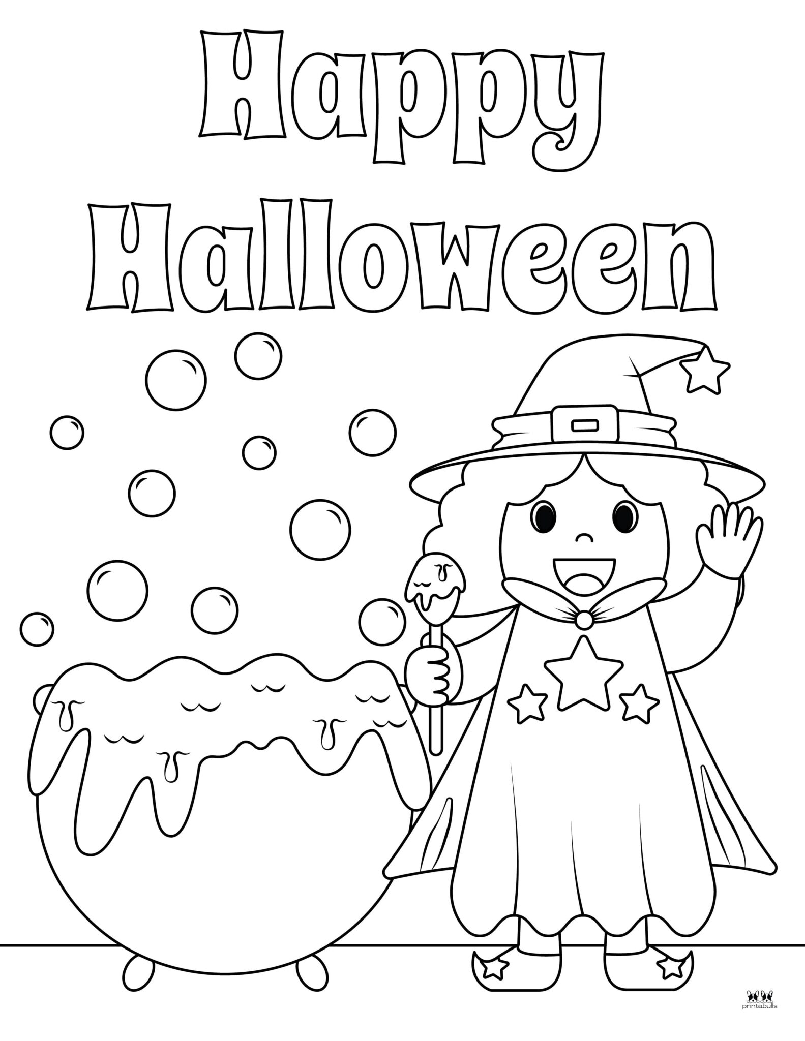 Happy Halloween Coloring Pages - 28 FREE Pages | Printabulls