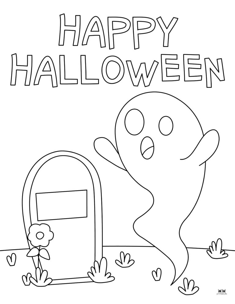 Happy Halloween Coloring Pages - 28 FREE Pages | Printabulls